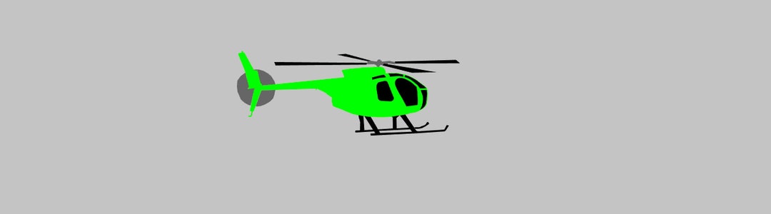 MD500C Helicopter Hand Assembled Multi-colored VIP Vinyl Decal Window ...
