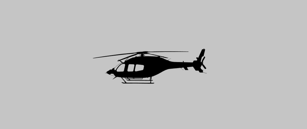 B429 Helicopter Vinyl Decal Silhouette One Color ANY COLOR! Window ...