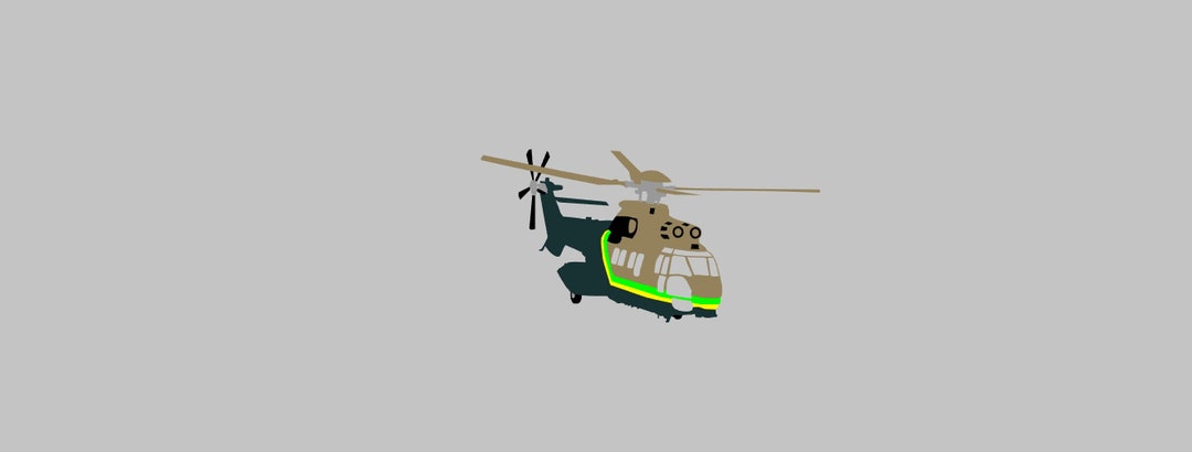 AS332L1 Helicopter LASD Hand Assembled Multi-colored VIP Vinyl Decal ...