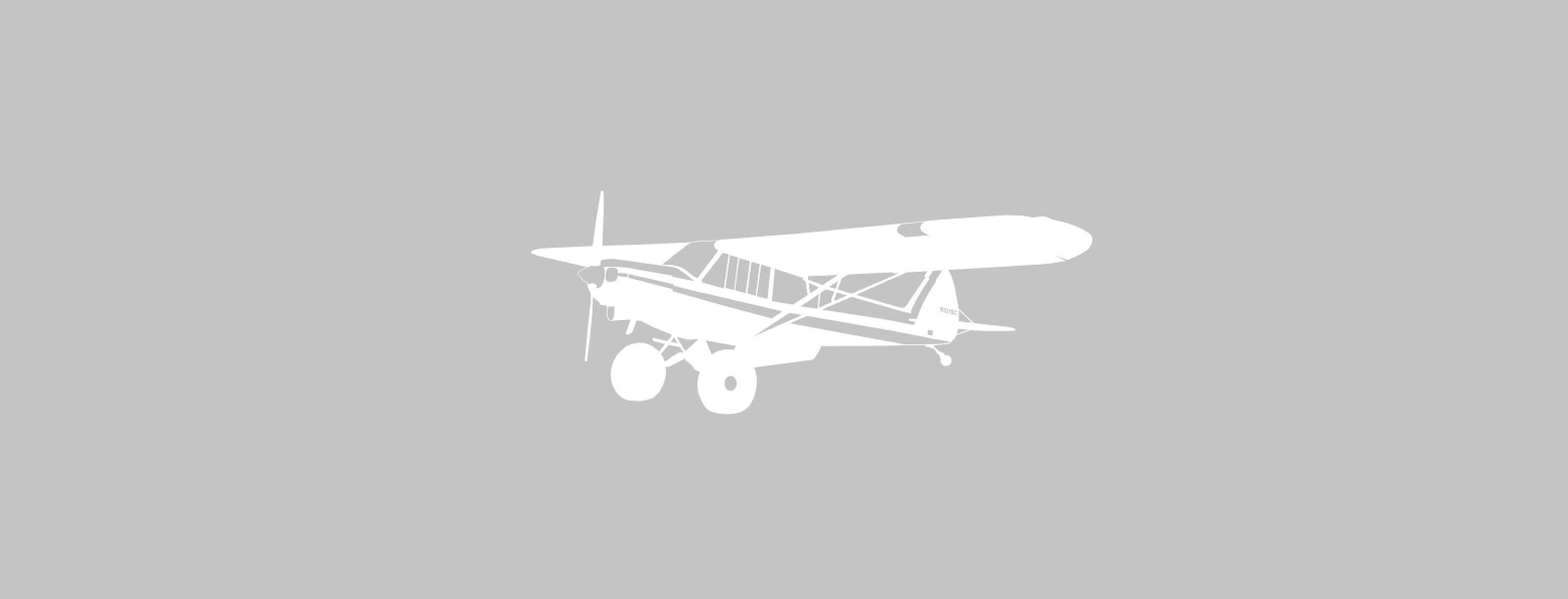 Super Cub Airplane Silhouette Vinyl Decal One Color Any COLOR! Window ...