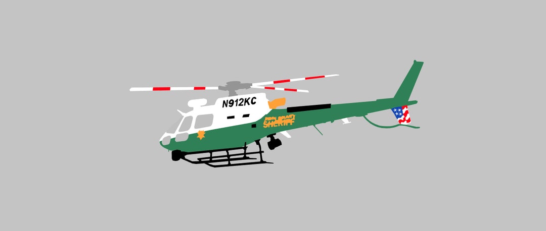 Kern County Sheriffs H125 Astar Helicopter Hand Assembled Multi-colored ...