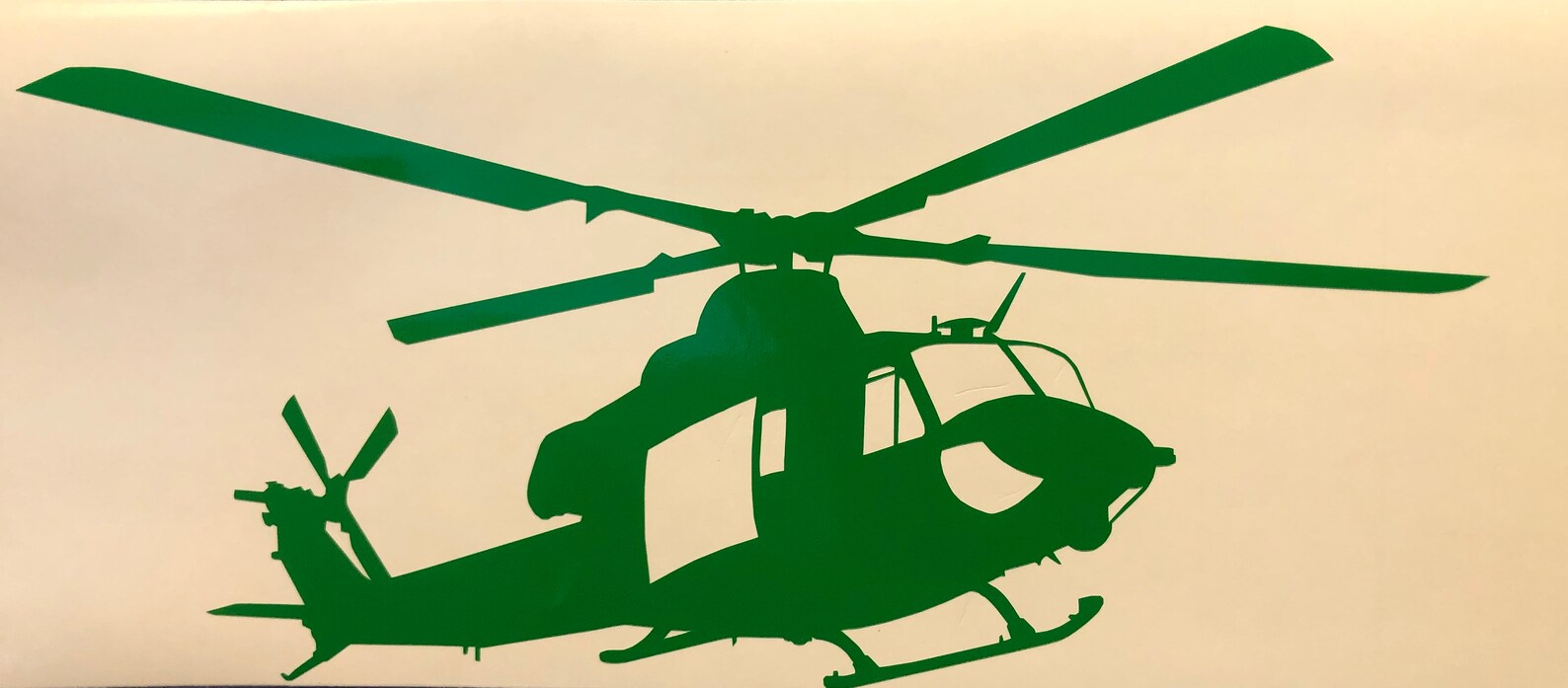 UH-1Y Helicopter Silhouette Vinyl Decal One Color ANY COLOR! Window ...