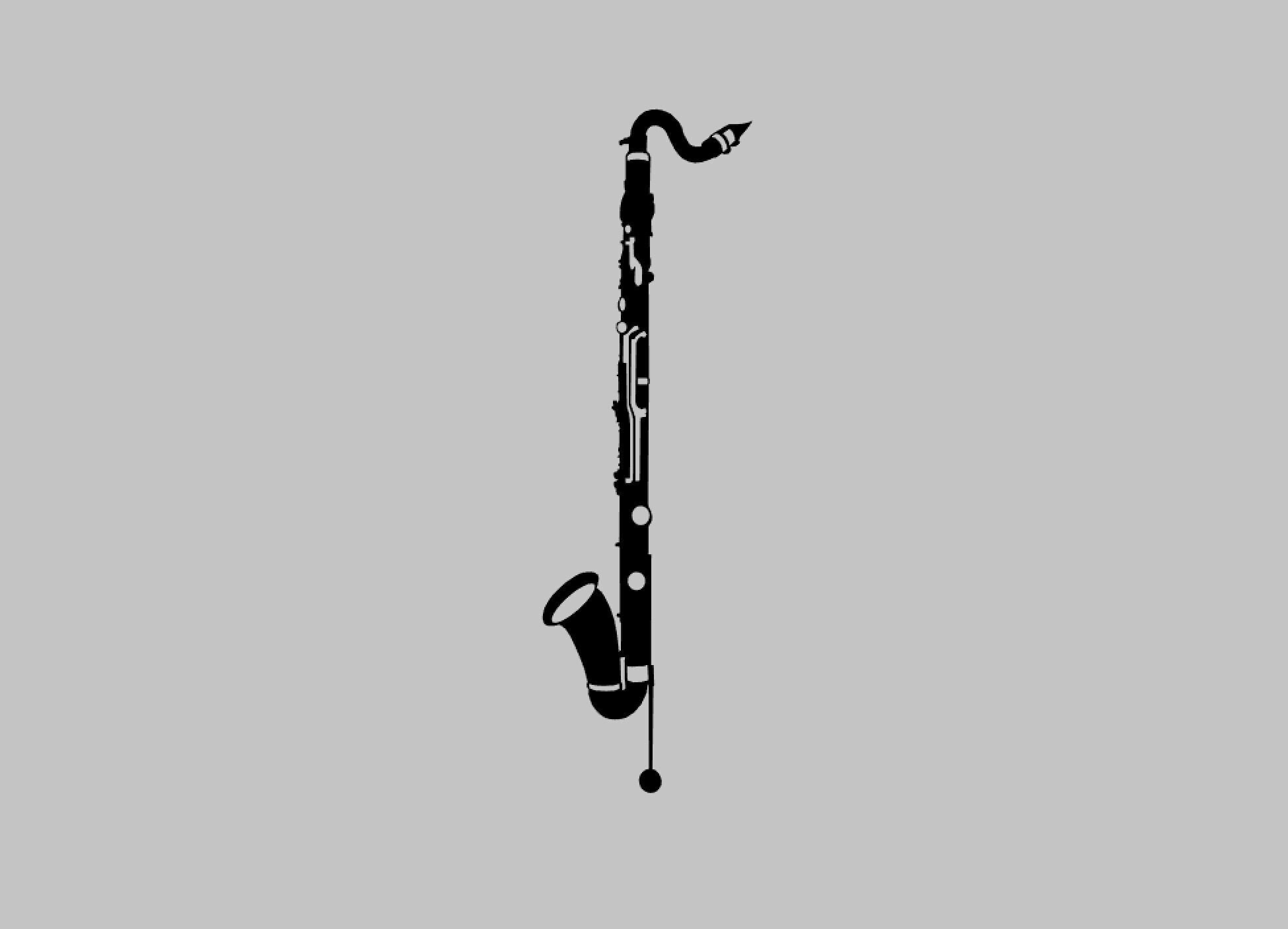 Bass Clarinet Silhouette
