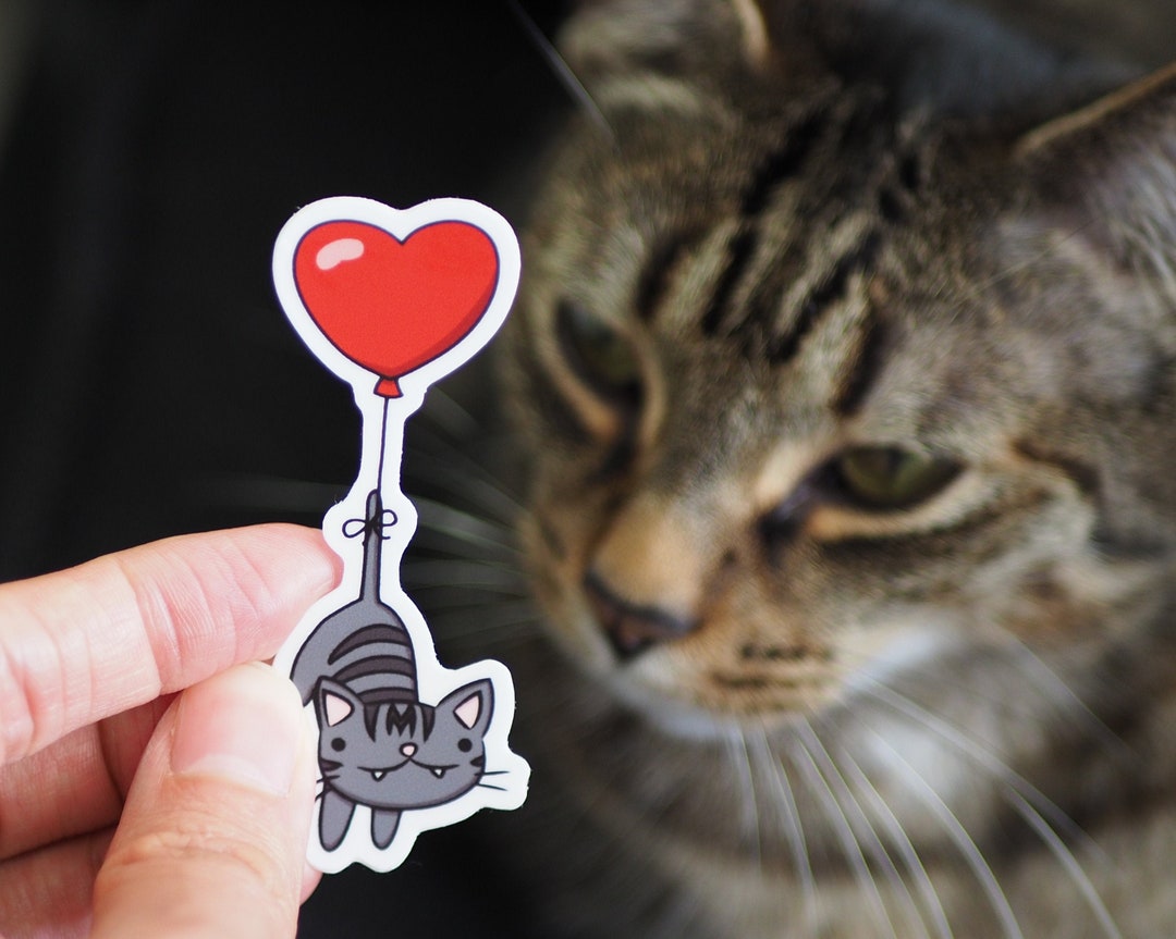 Love Momo: A Vinyl Cat Sticker From Tutimon - Etsy