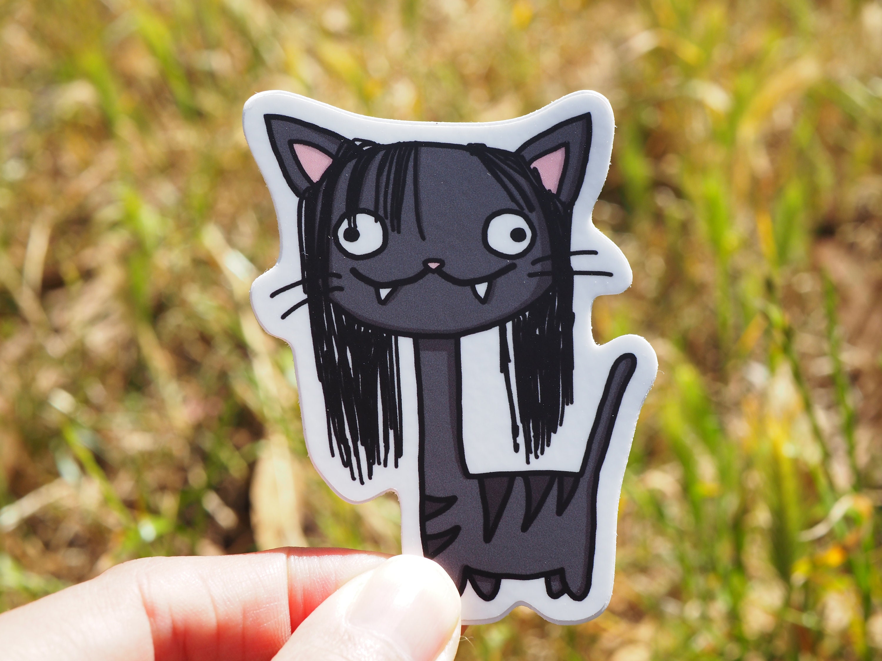 Momo Momo: A Vinyl Cat Sticker From Tutimon - Etsy