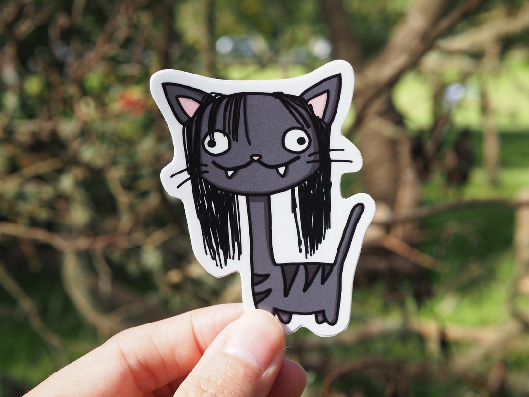 Momo Momo: A Vinyl Cat Sticker From Tutimon - Etsy