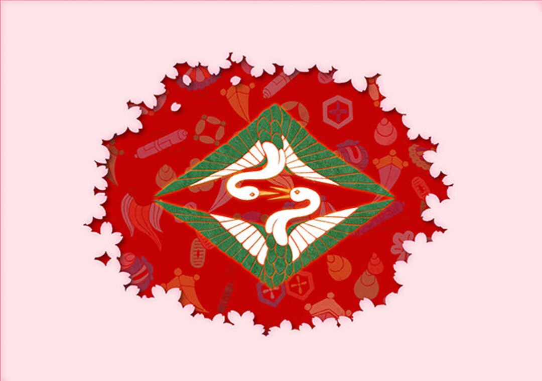 Talisman of Couple -kissing Crane- - Etsy