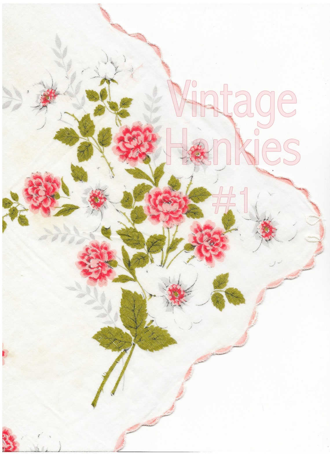 12-pack Digital Vintage Hankies for Journaling, Scrapbooking, Paper ...