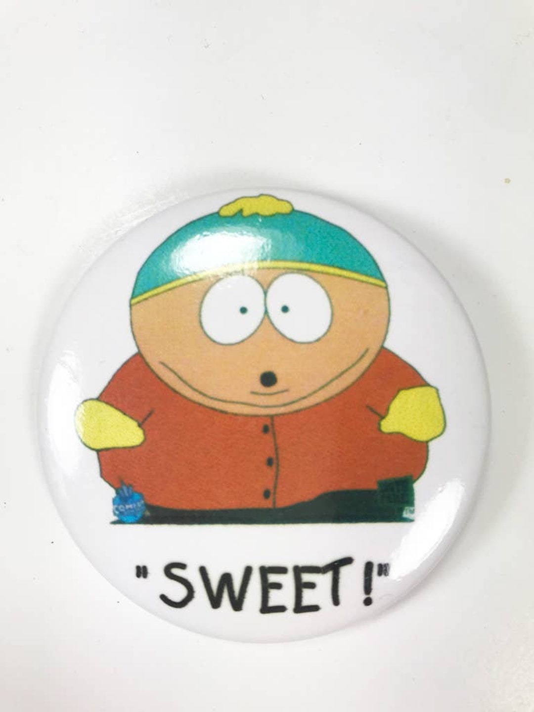 Eric Cartman South Park "sweet" Pin Back Button, 2" Flair Cartoon Badge ...