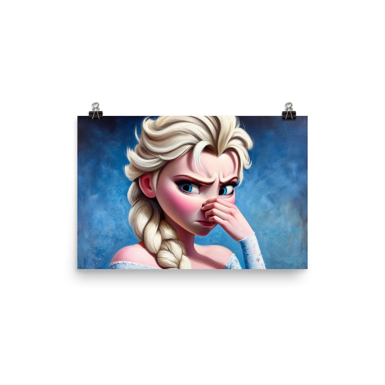 Elsa Potty Portrait, Digital Download, Party Pooper Portraits, Frozen ...