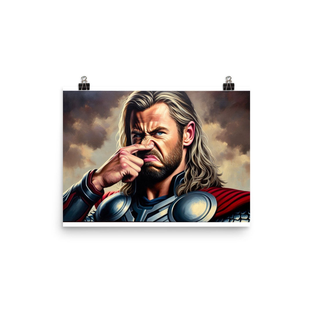 Thor Potty Portrait, Digital Download, Party Pooper Portraits, Avengers ...
