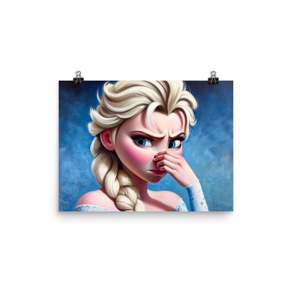 Elsa Potty Portrait, Digital Download, Party Pooper Portraits, Frozen ...