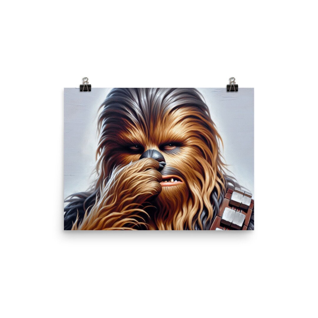 Chewbacca Potty Portrait, Digital Download, Party Pooper Portraits ...
