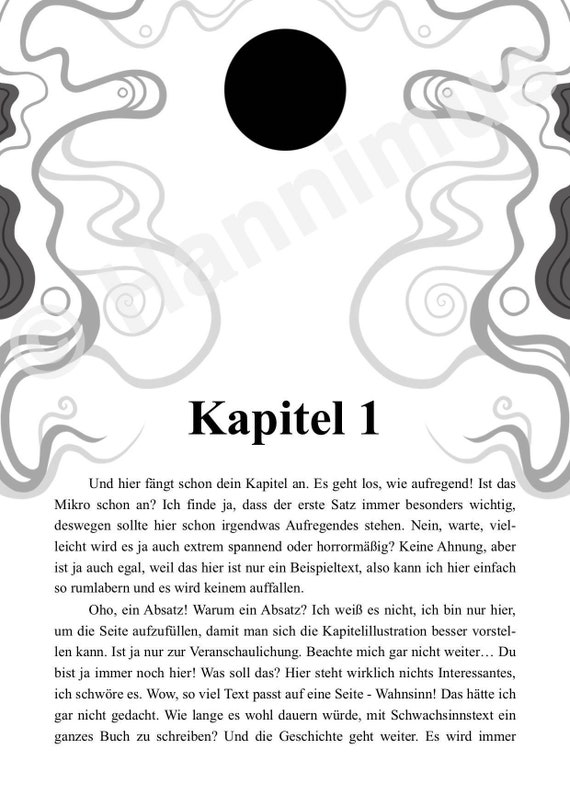 Premade Book Illustration Chapter Header Drawing Design | Etsy