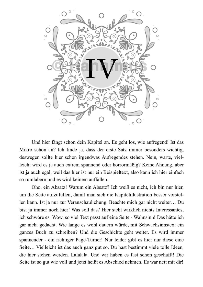 Premade Book Illustration, Chapter Header, Drawing, Design - Etsy