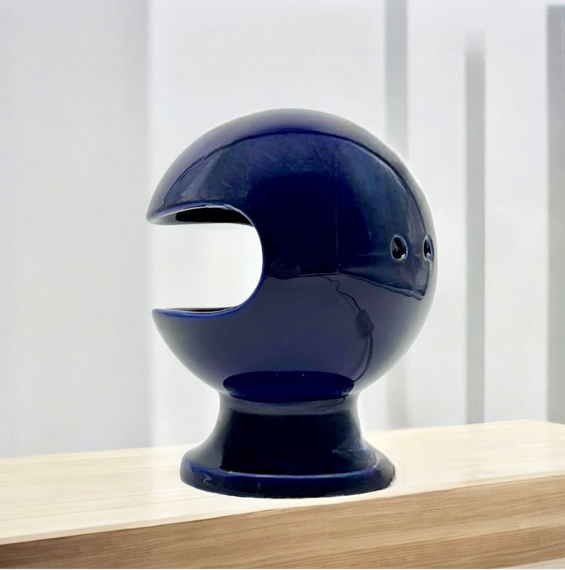 Space Age Lamp by Enzo Bioli 'il Picchio' in Blue Ceramic Rare Iconic ...