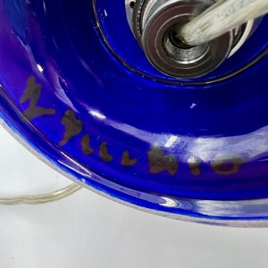 Space Age Lamp by Enzo Bioli 'il Picchio' in Blue Ceramic Rare Iconic ...