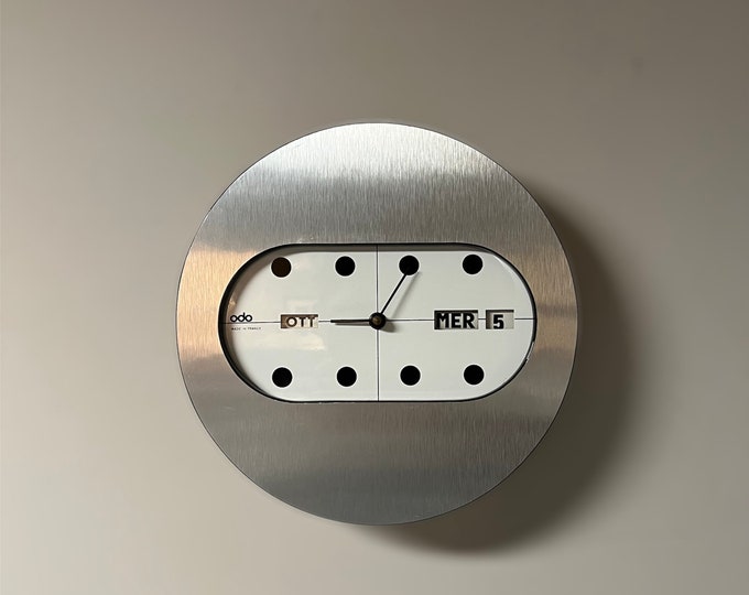 Space Age 70s Wall Clock Vintage Clock Mid Century Design ODO France - Etsy