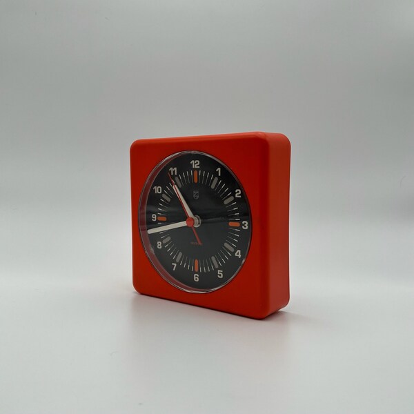 Orange Clock - Etsy