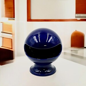 Space Age Lamp by Enzo Bioli 'il Picchio' in Blue Ceramic Rare Iconic ...