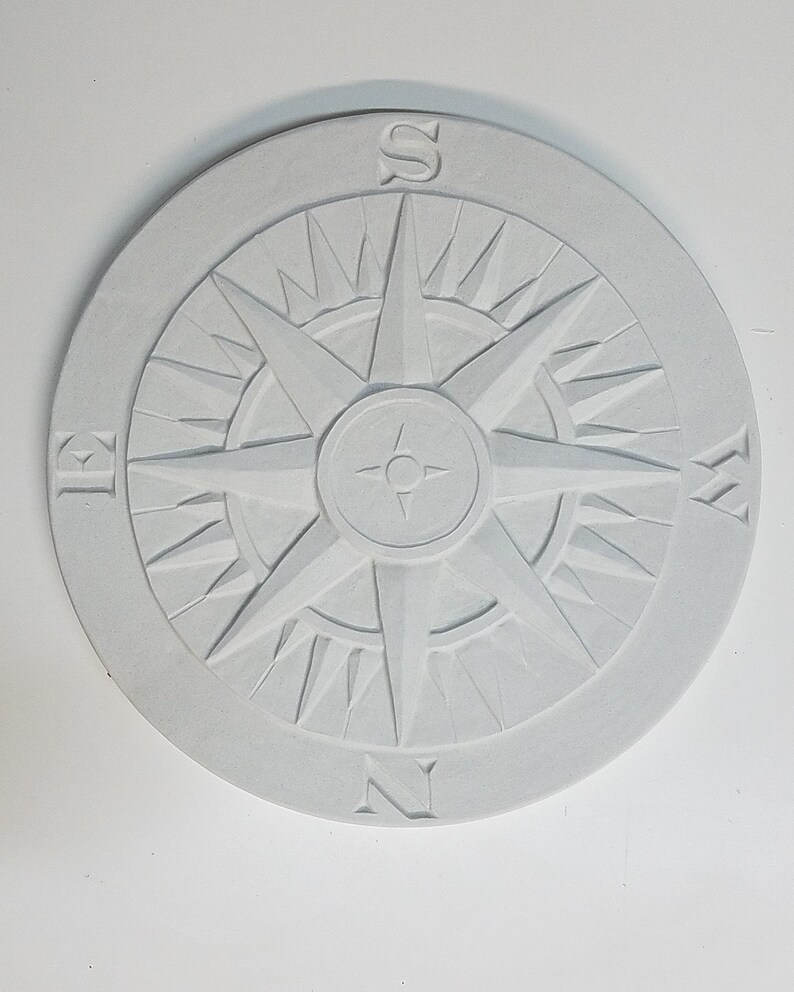 FULL THICKNESS Compass Steppingstone Garden Art Landscaping - Etsy