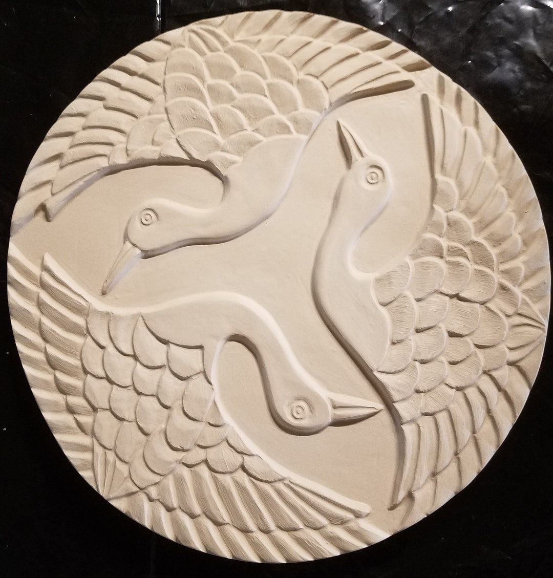 FULL THICKNESS Celtic Cranes Steppingstones Garden Patio Decor - Etsy