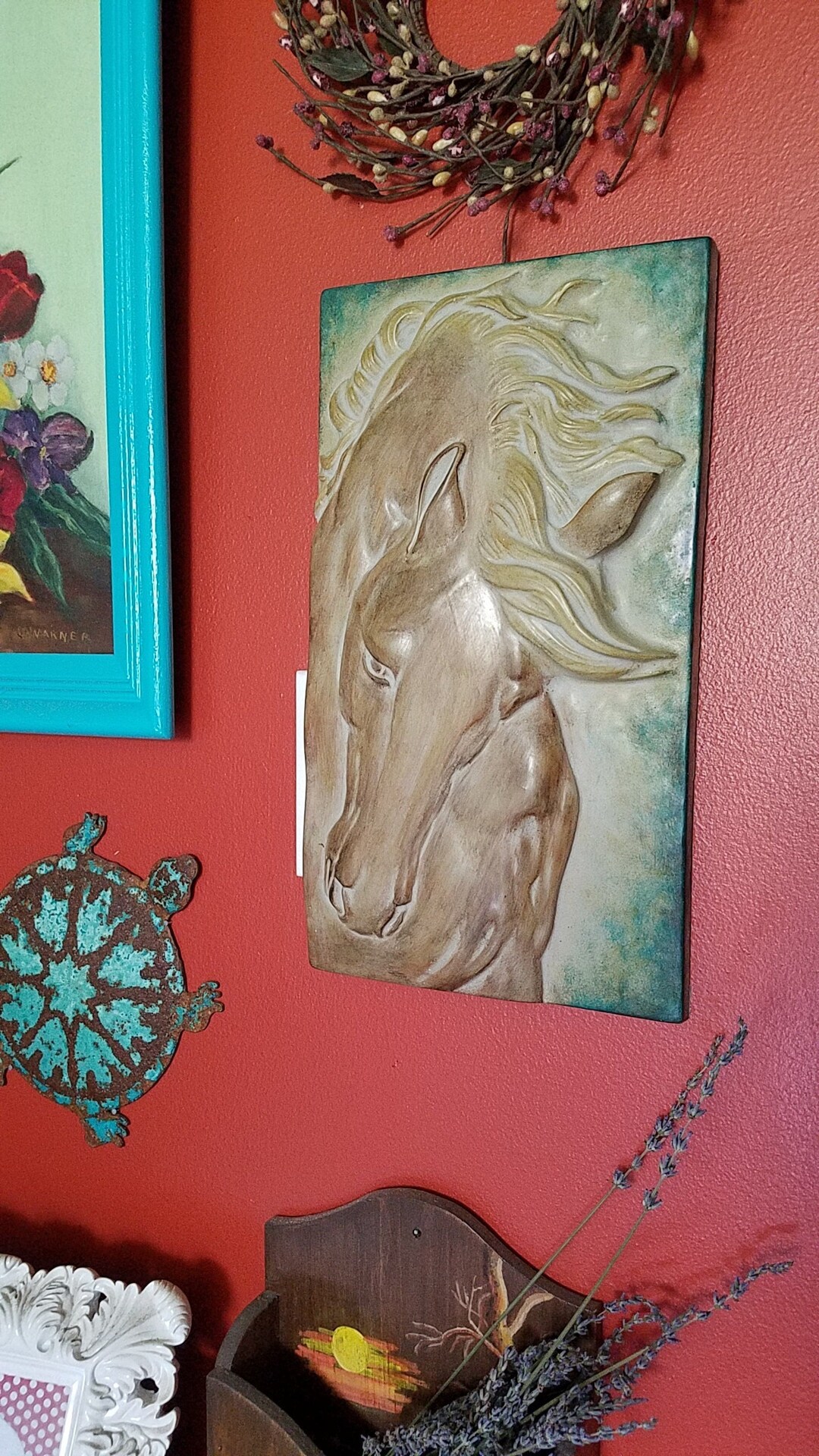 GFRC Concrete Horse Plaque, Barn Decor, Western Art - Etsy