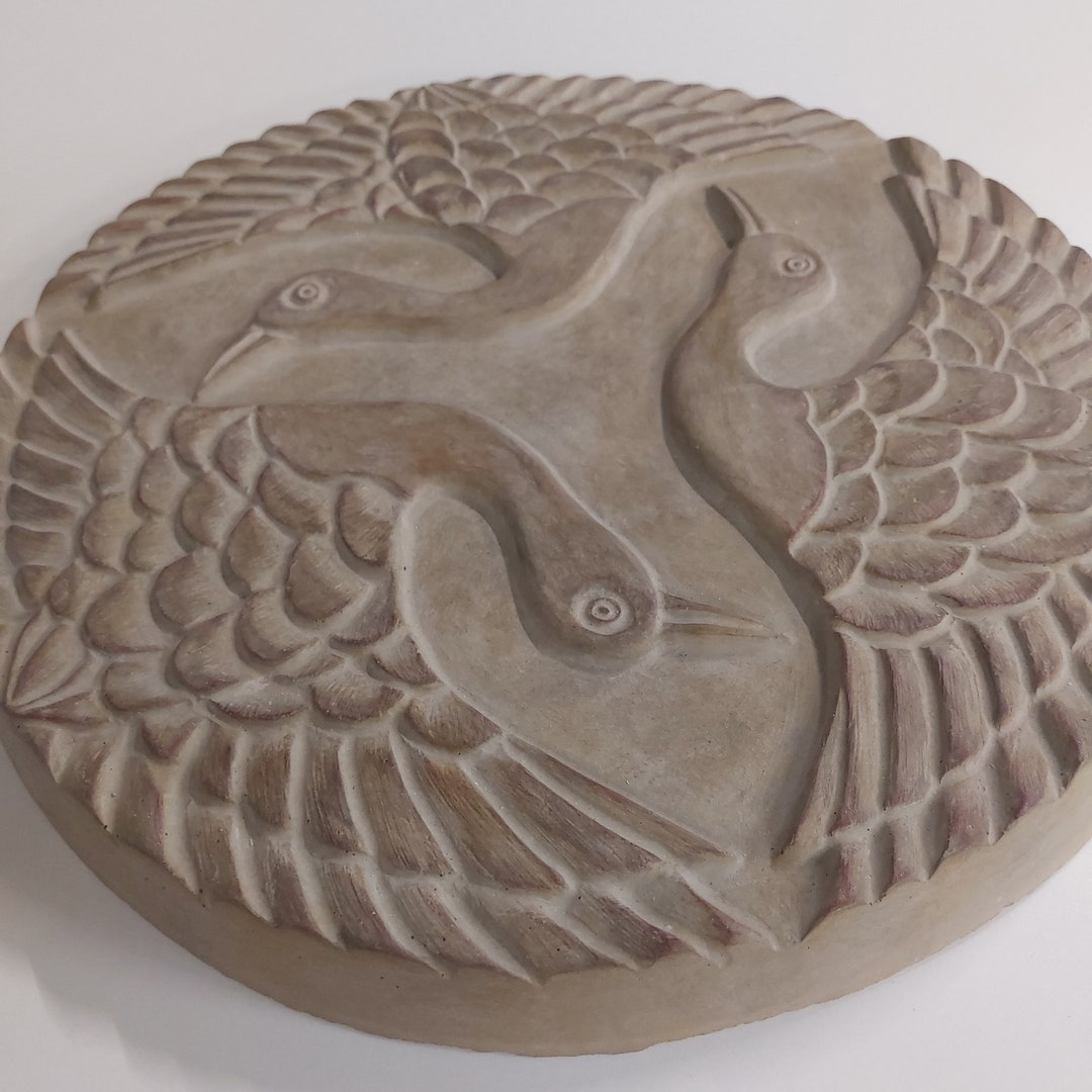 LIMITED EDITION Celtic Cranes Steppingstones Garden Patio Decor - Etsy