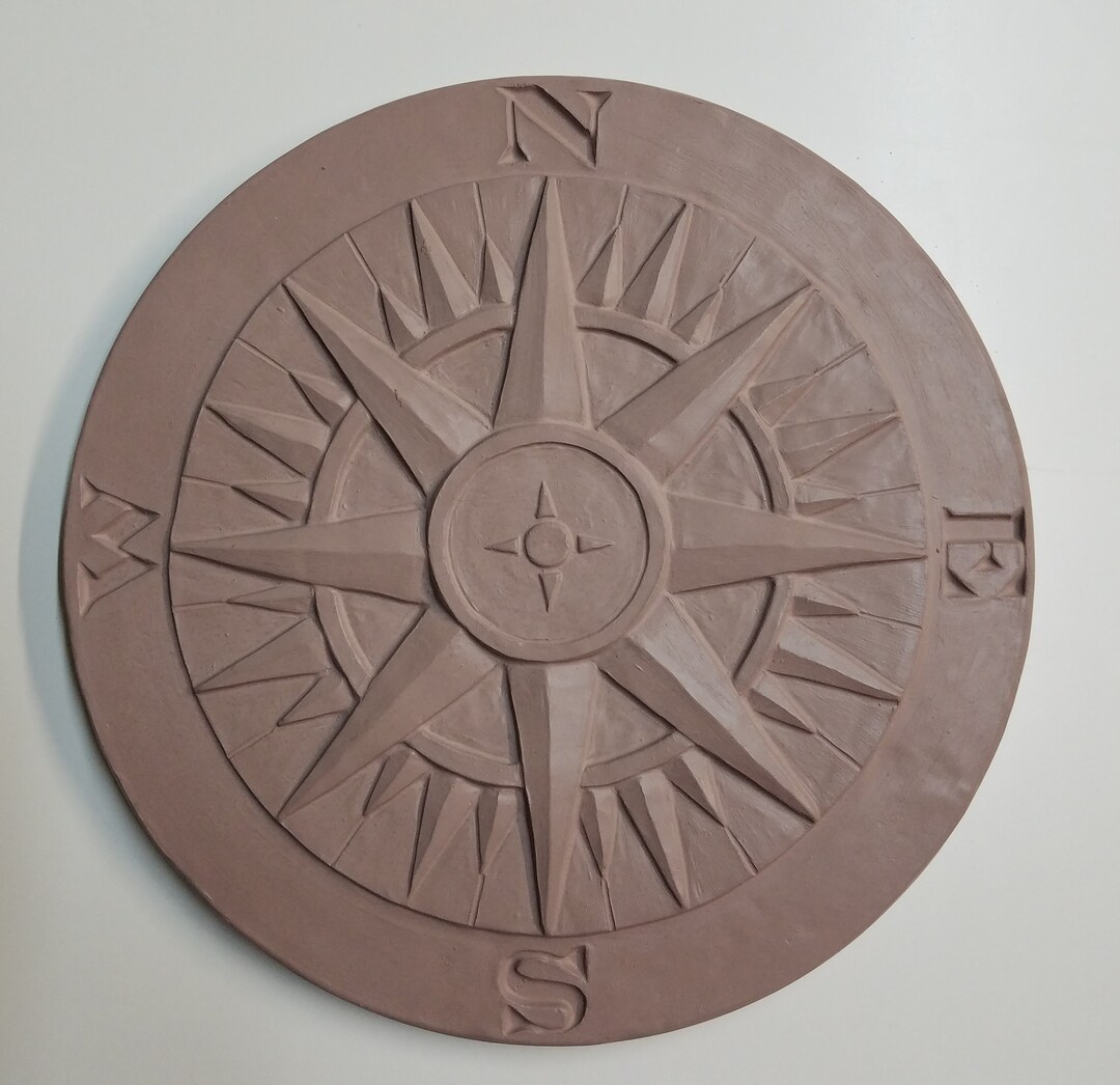 Regular THICKNESS Compass Steppingstone Garden Art Landscaping - Etsy