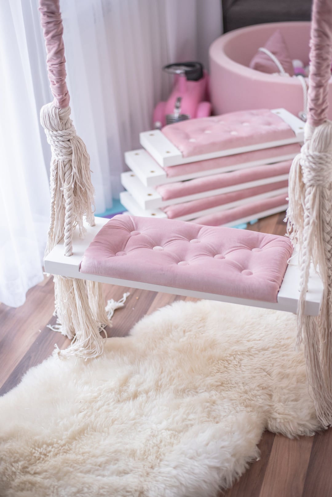 Swing LARGE Ohswing 70x25 - Pink Glamor. for Children! - Etsy