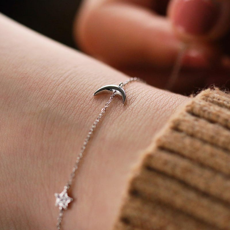 Moon Bracelet - Etsy