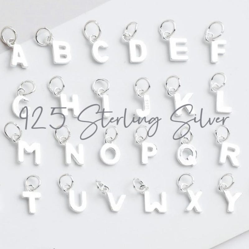 Alphabet Charms - Etsy