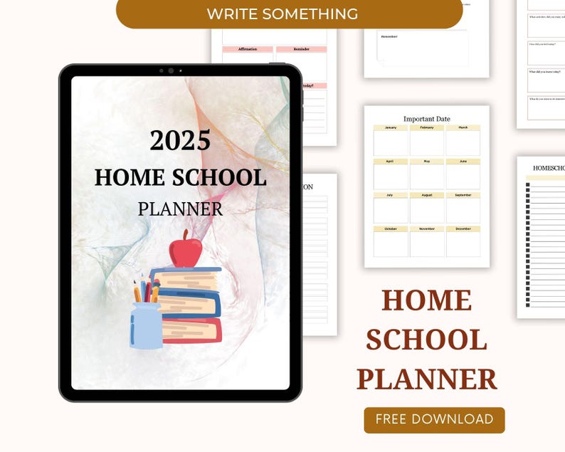 2025 Homeschool Planner Printable, Academic Year Organization Binder ...