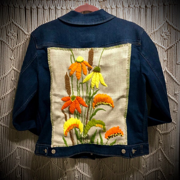 Hippie Jean Jacket - Etsy