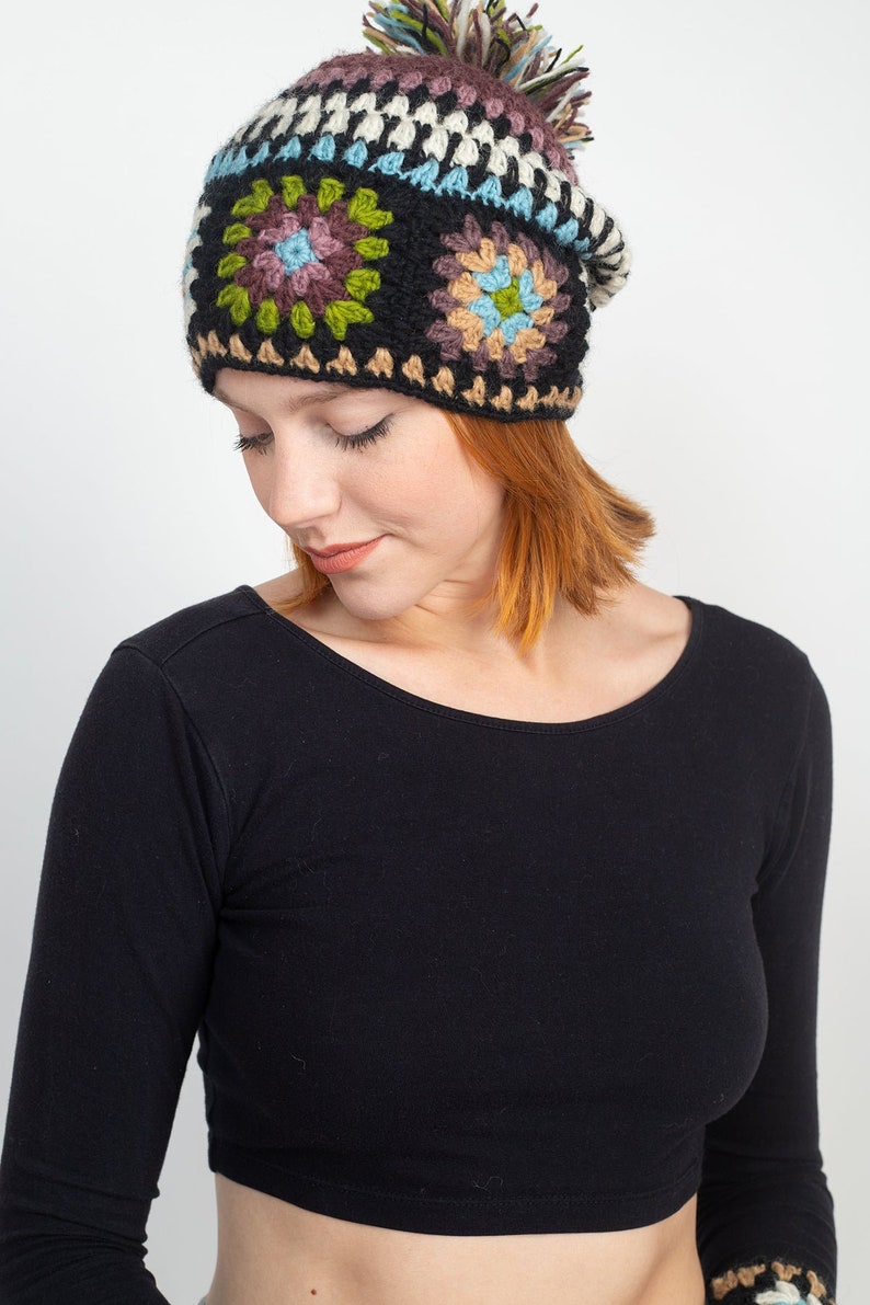 Granny Square Beanie - Etsy
