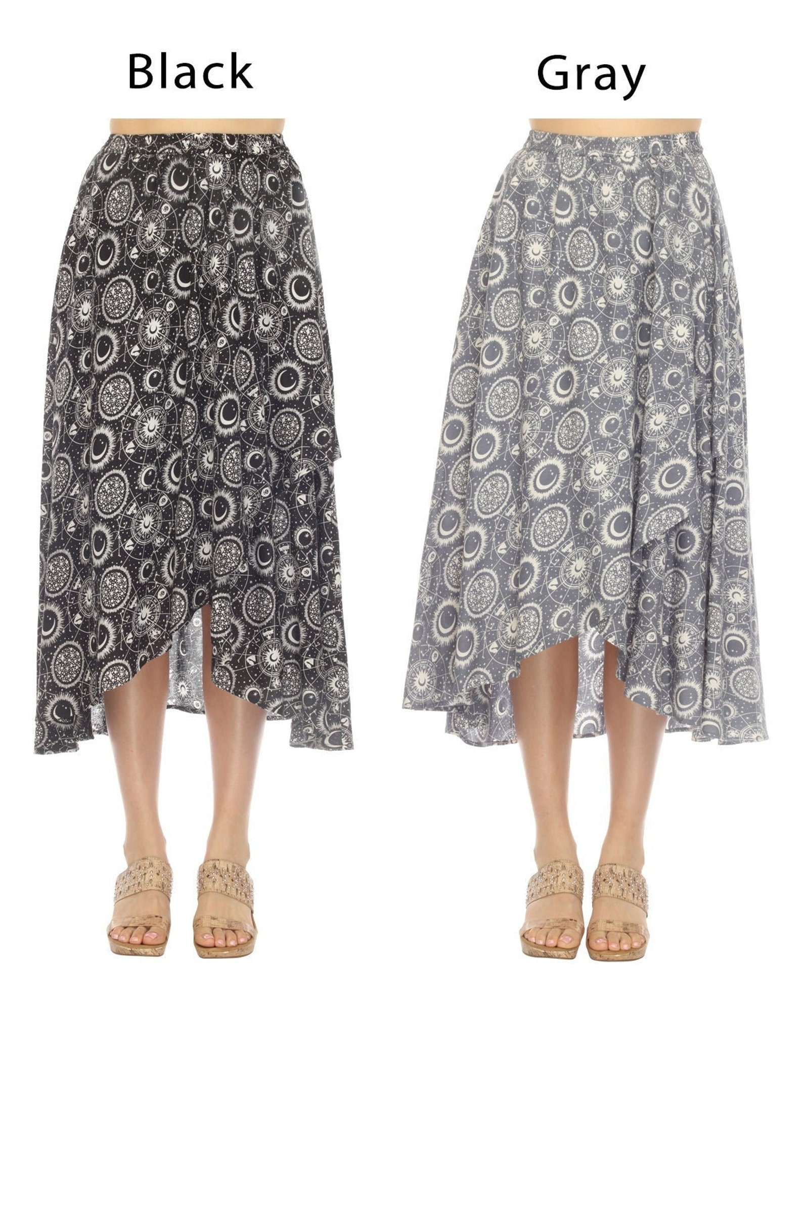 Celestial Flowy Circle Skirt - Etsy