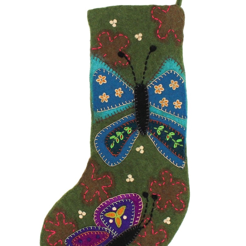 Custom Folk Stockings - Etsy