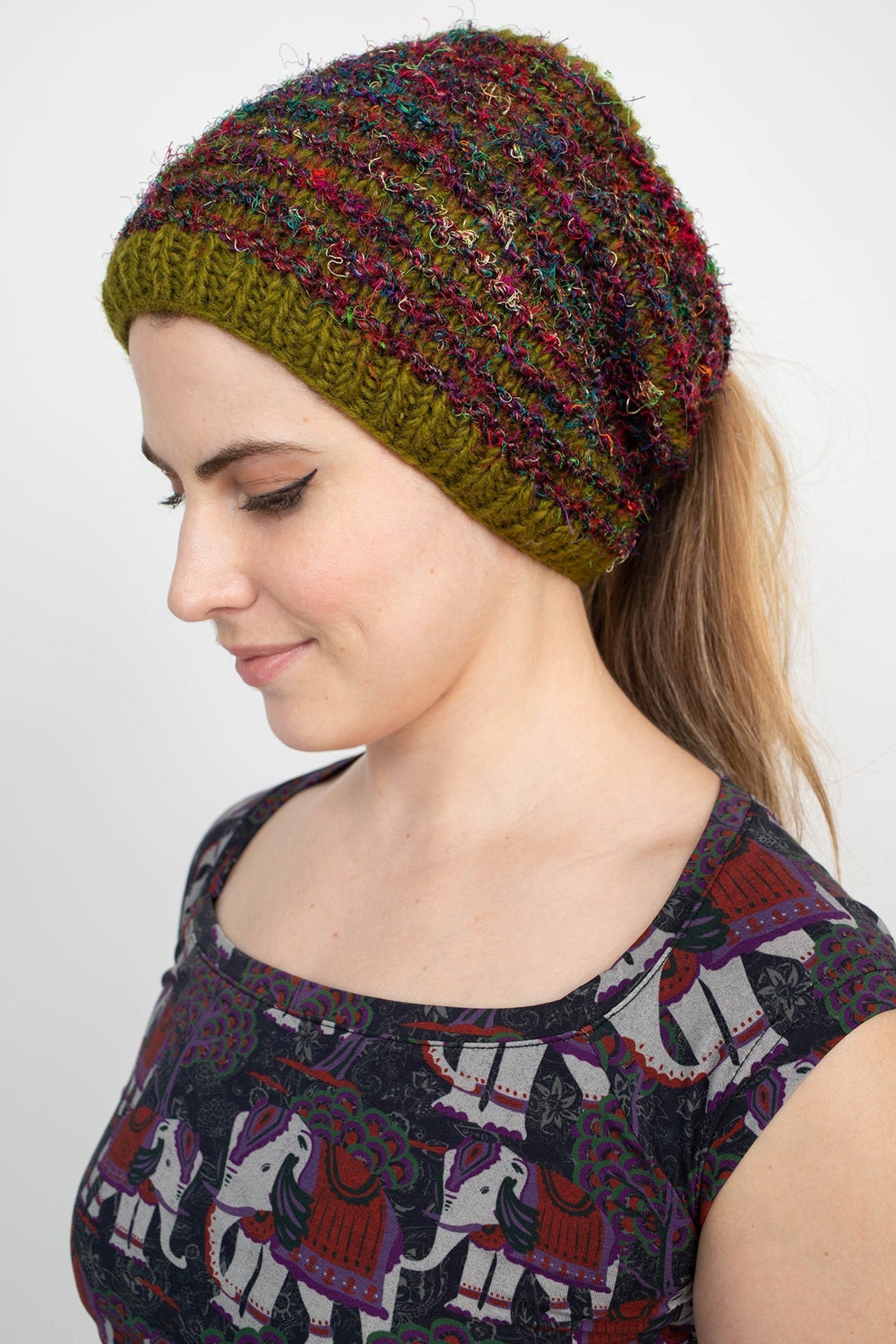 Recycled Silk Snood Scarf - Etsy