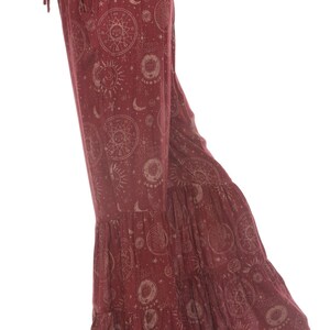 Flowy Tiered Ruffle Pants | Boho Flowy Wide-leg, Comfortable Layered ...