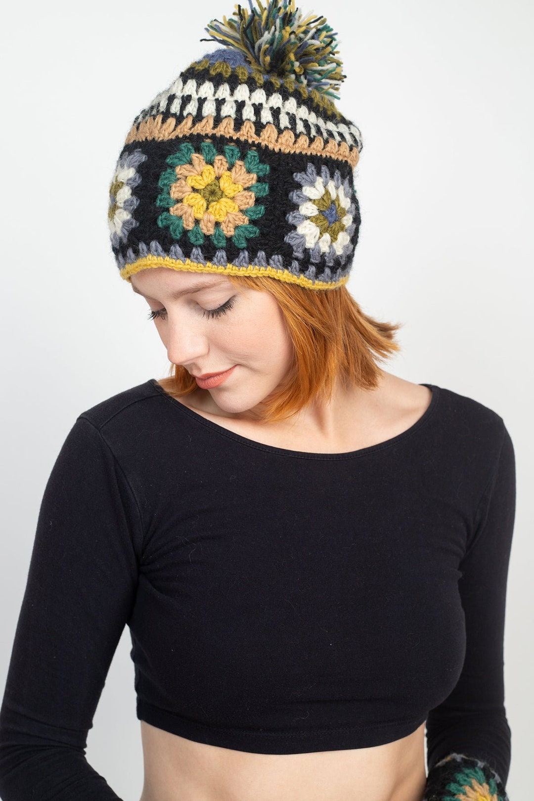 Granny Square Beanie - Etsy