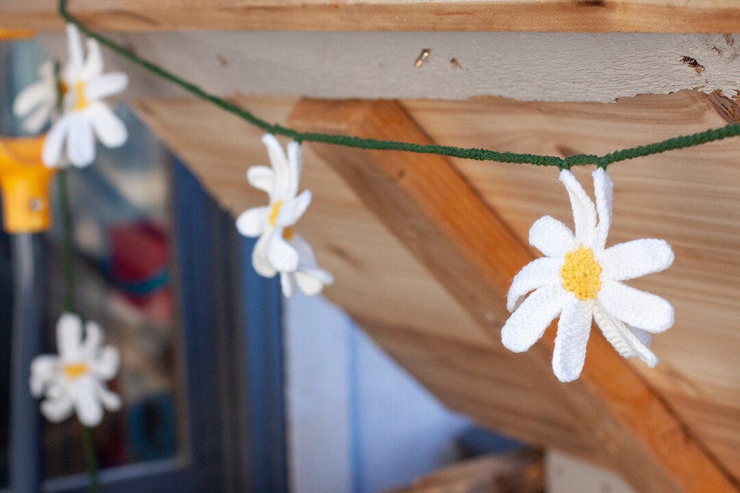 Boho Crochet Flower Garland - Etsy