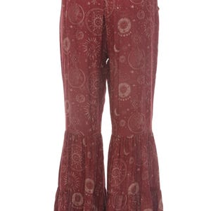 Flowy Tiered Ruffle Pants | Boho Flowy Wide-leg, Comfortable Layered ...