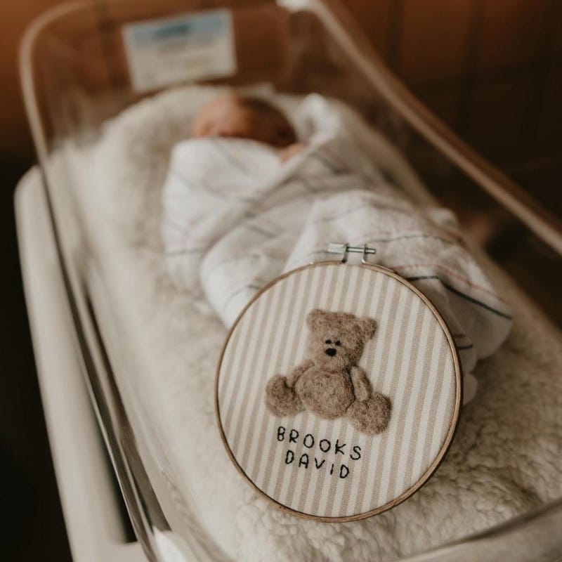 Needle Felt Baby Sign - Etsy