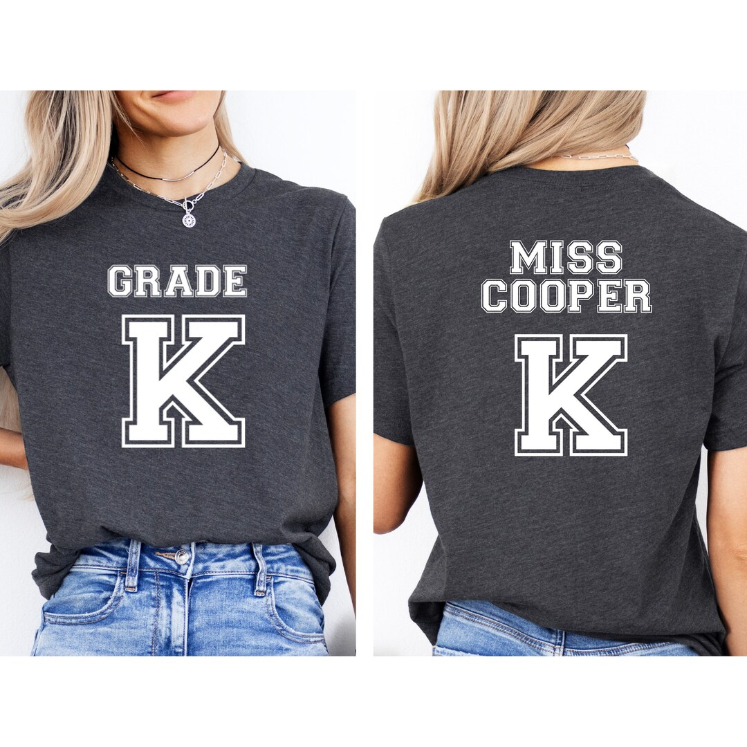 Teacher Outfits Personalized Faculty Team Teaching Shirts Grade Tees ...