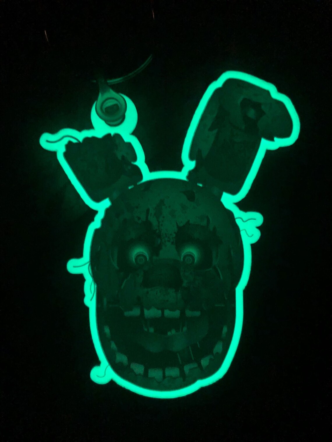 Five Nights at Freddy's 3 - 'glow in the Dark' Springtrap Keychain - Etsy