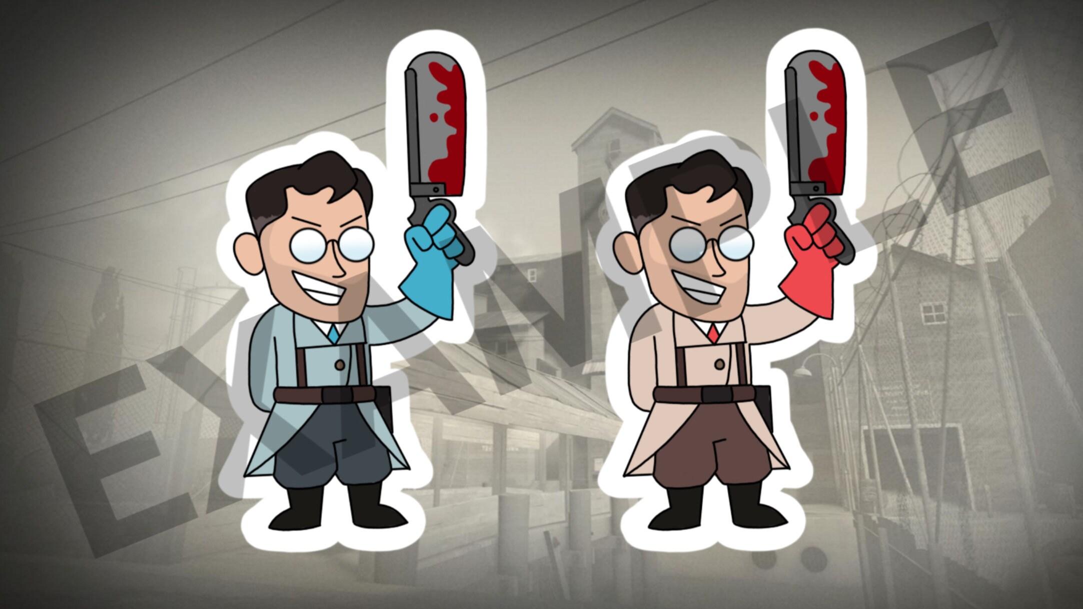 Team Fortress 2 Stickers/Decals | Etsy