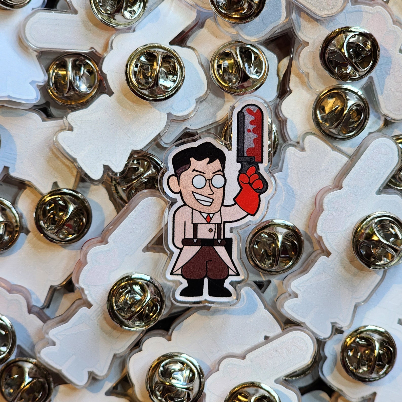 Team Fortress 2 RED Team Acrylic Pins - Etsy