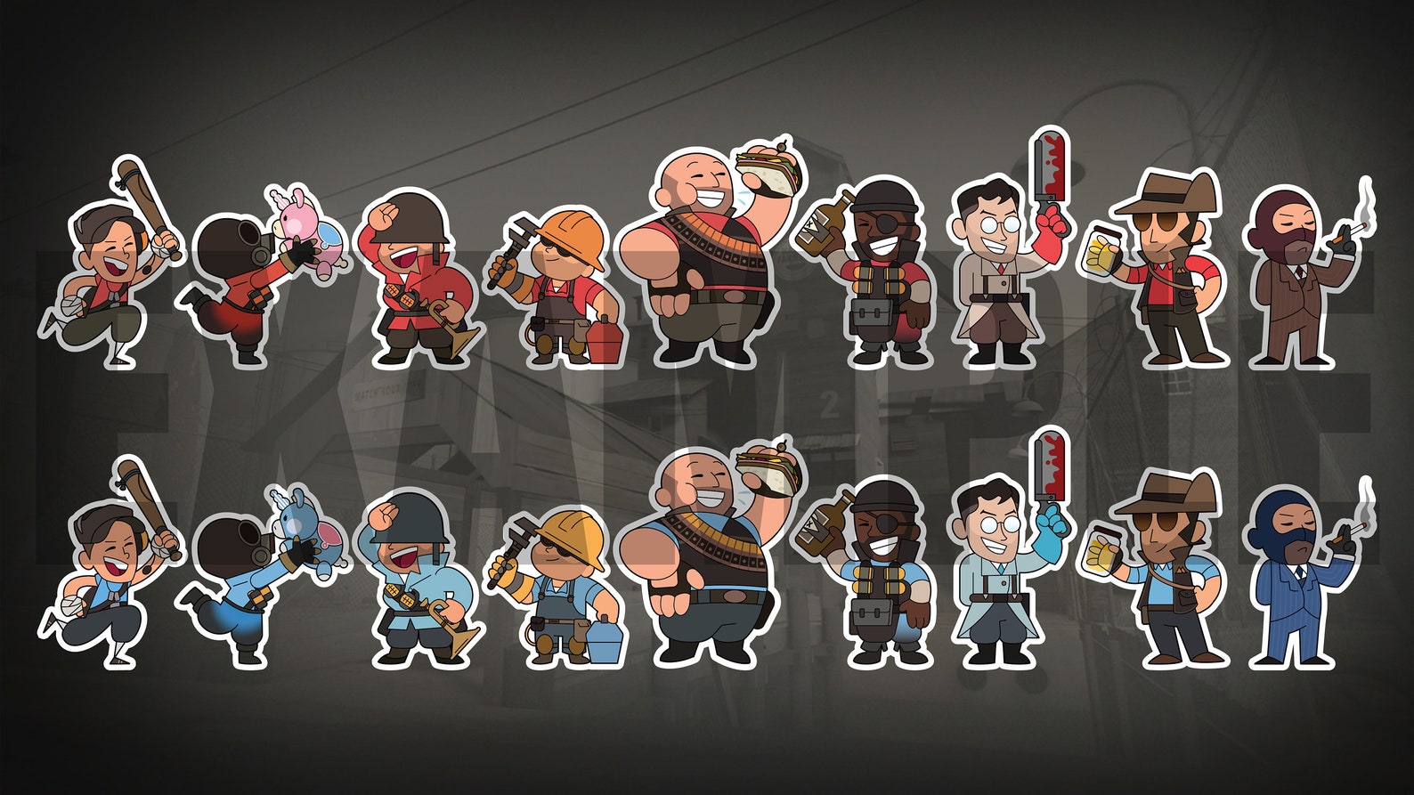 Team Fortress 2 Stickers/decals - Etsy