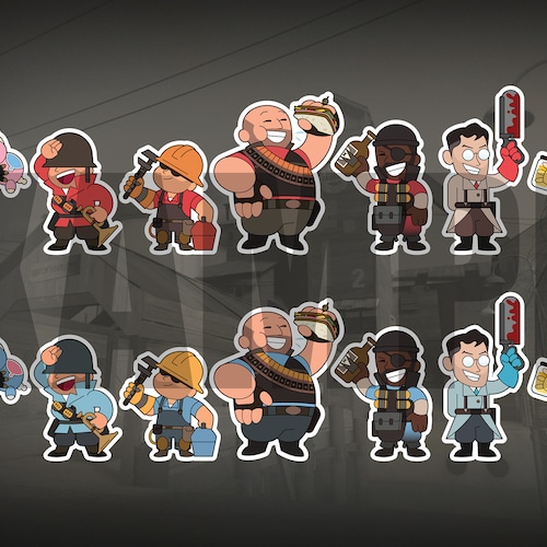 Team Fortress 2 TF2 Stickers - Etsy