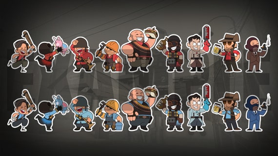 Team Fortress 2 Stickers/decals | Etsy UK